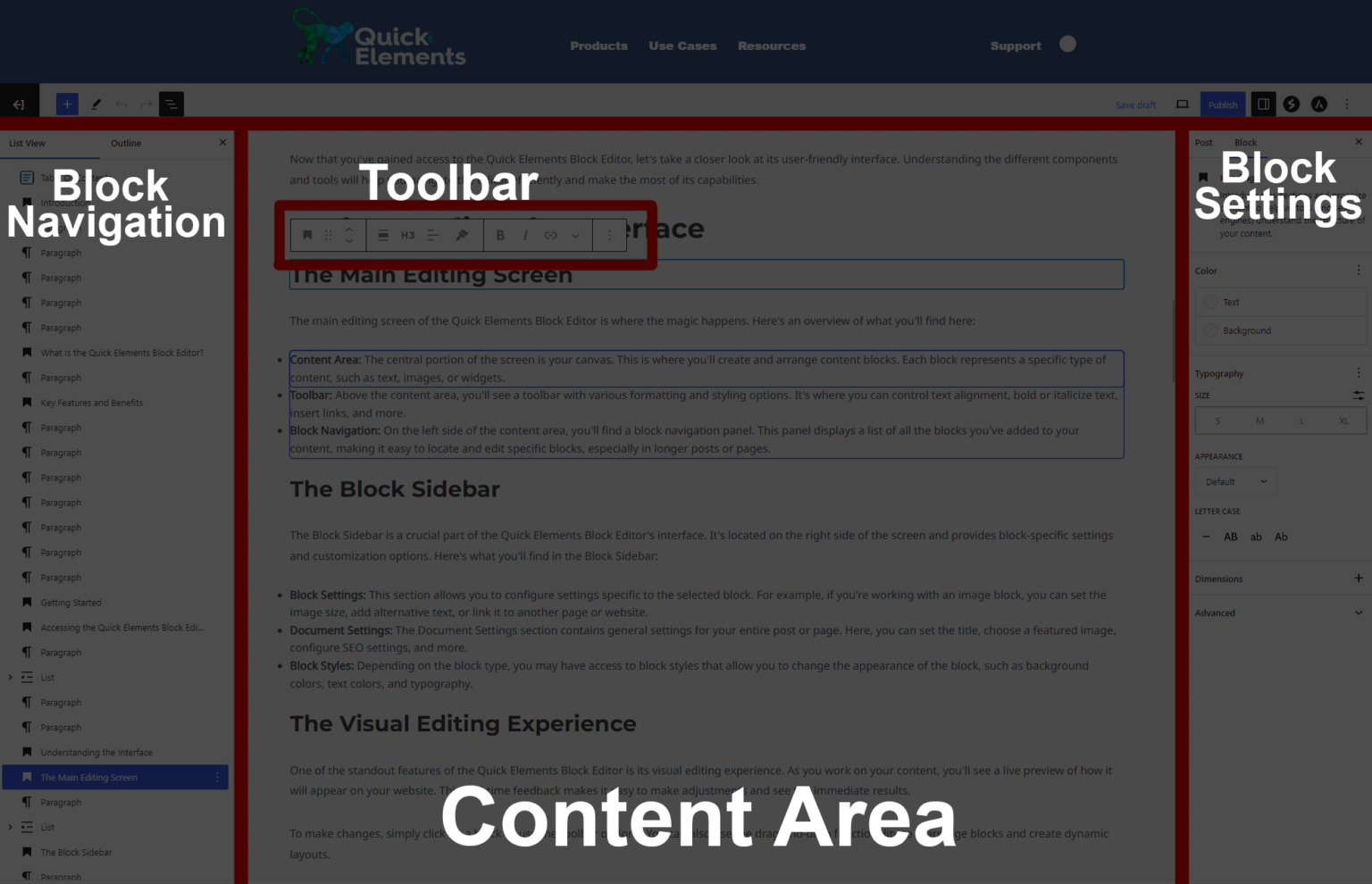 How To Use The Quick Elements Block Editor - Quick Elements
