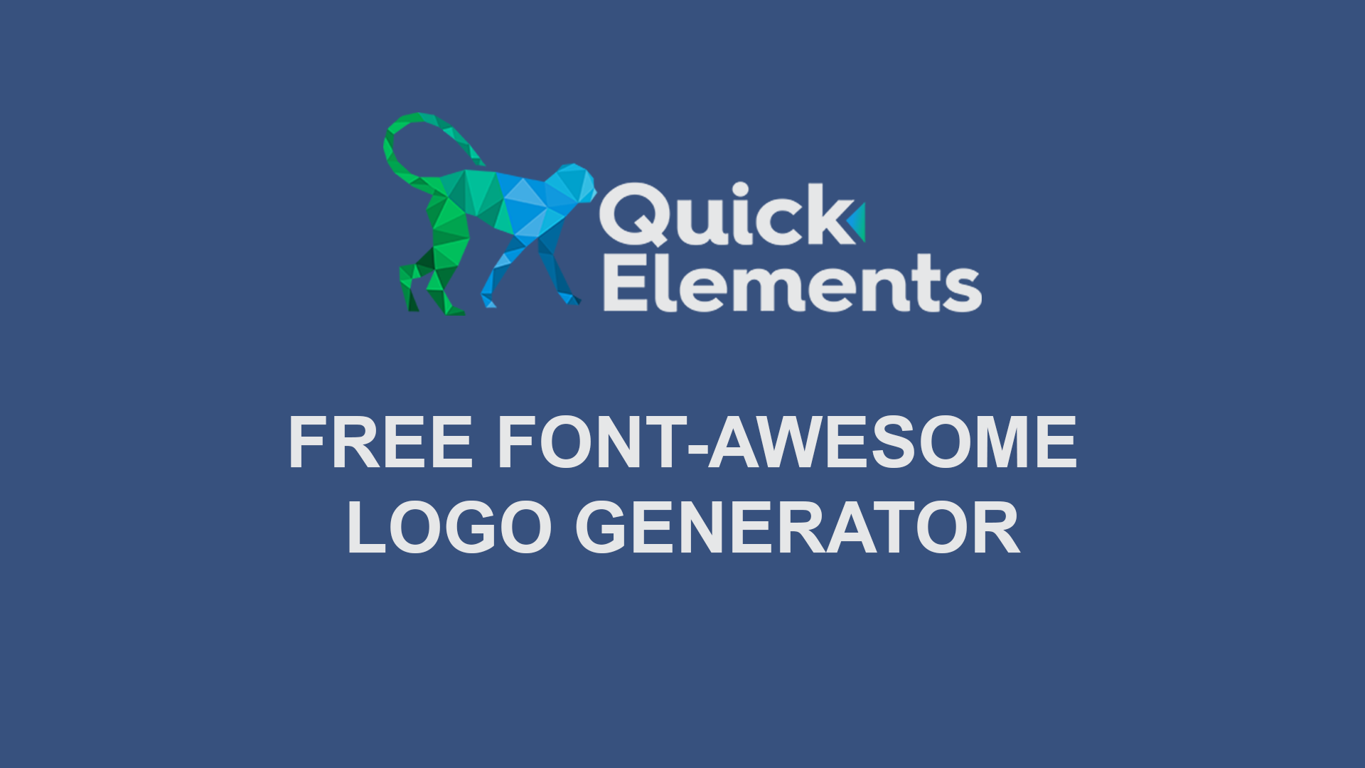 Free Font Awesome Logo Maker - Quick Elements