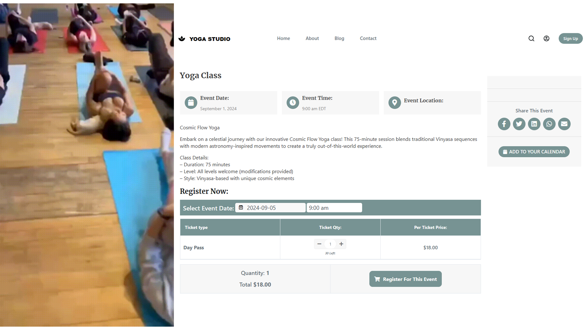 How to Make a Website for Your Yoga Studio - The Best Yoga Studio Template - Quick Elements