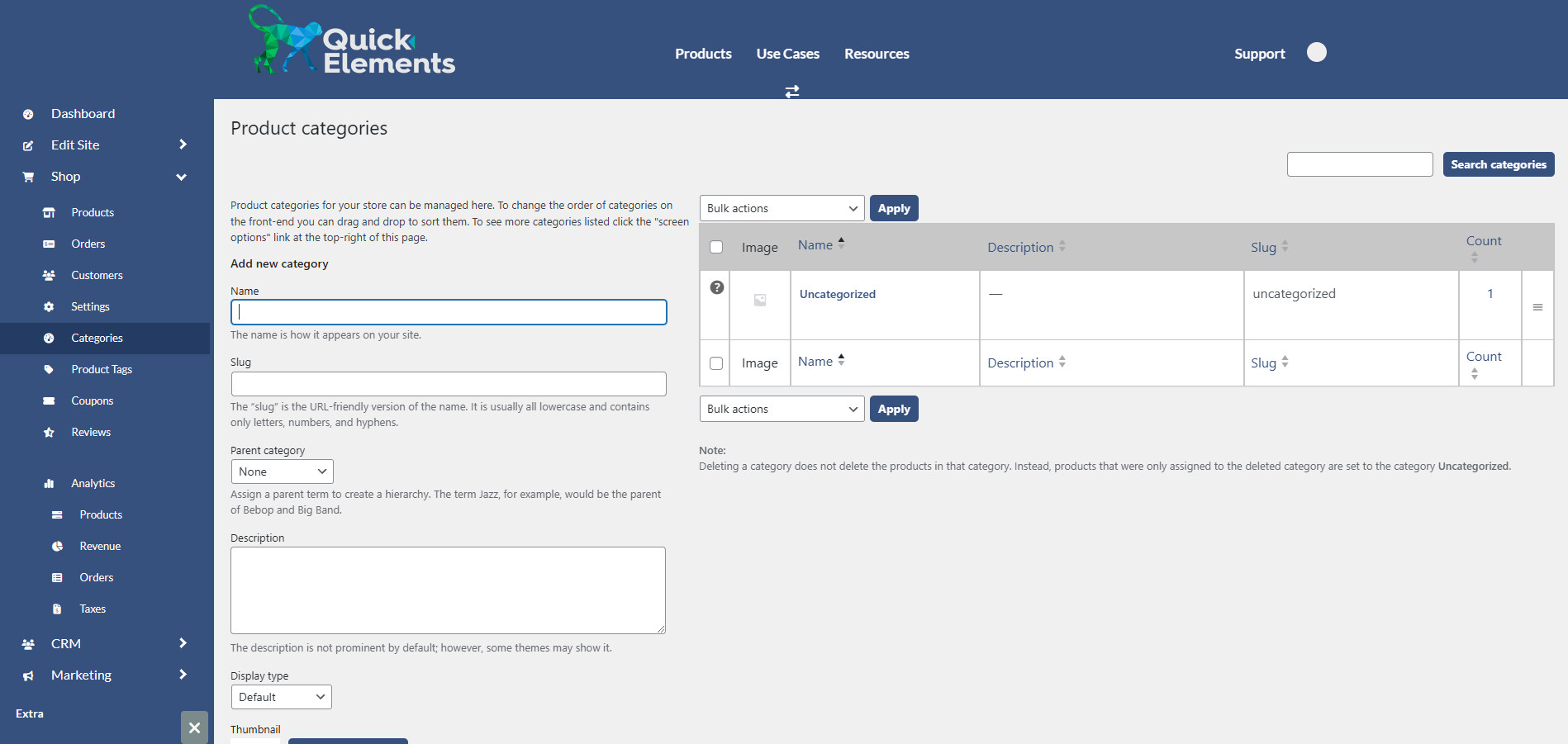 How to Create Product Categories and Tags in Quick Elements - Quick ...