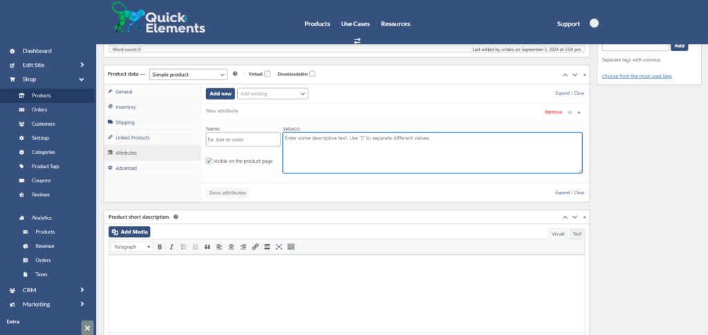 How to Set Up Product Attributes and Variations in Quick Elements ...